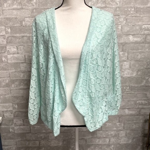 Jackets & Coats | Est 1946 Light Green Lace Jacket | Poshmark